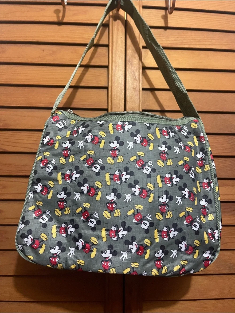 Disney | Bags | Disney Olive Green Mini Shoulder Bag With Mickey Mouse ...
